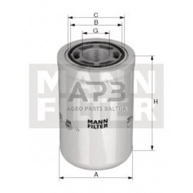 Hidraulikos filtras MANN-FILTER WH945