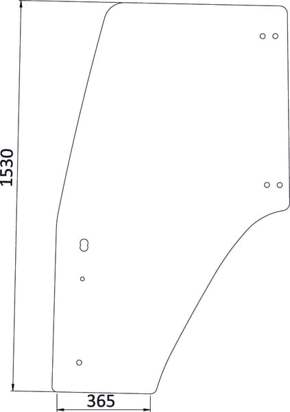 Kabinos durų stiklas 82036000KR