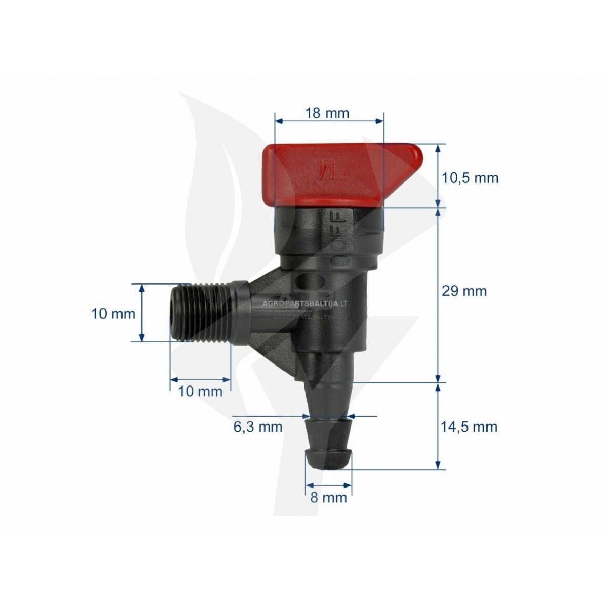 Kuro vožtuvas Briggs & Stratton 698182, 399517, 398182, 396244