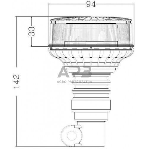 LED oranžinis švyturėlis LA20080