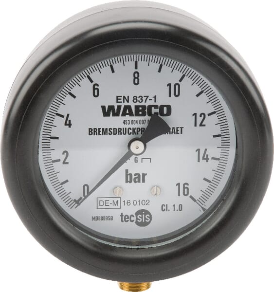 Manometras Wabco 100mm / 16 bar 4530040210