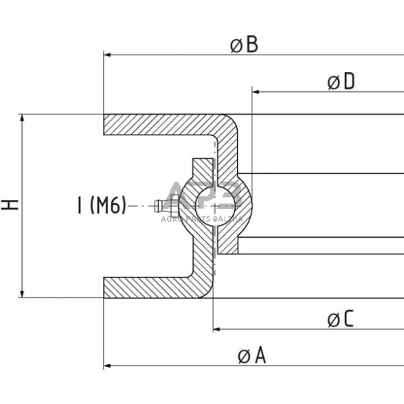 Priekabos posūkio žiedas La Leonessa U01N100