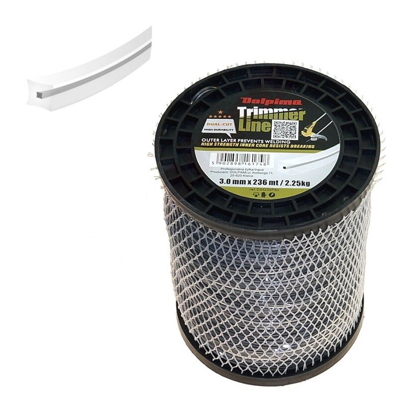 Trimerio valas DUAL-CUT SQUARE 236 metrų 3.00 mm